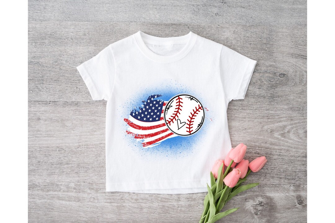 Baseball PNG ~ Tee-ball Sublimation ~ USA Flag ~ Little Boys Baseball ...