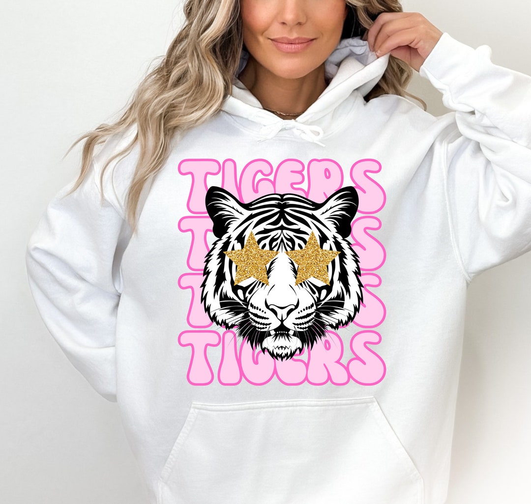 Preppy Tigers Mascot PNG Go Tigers Game Day Gold Stars Preppy ...
