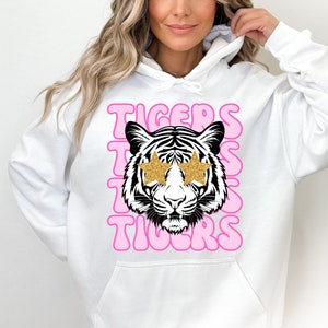 Preppy Tigers Mascot PNG Go Tigers Game Day Gold Stars Preppy ...