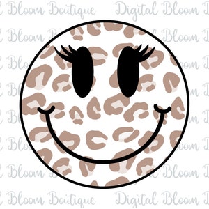 Retro Smiley Face PNG ~ Preppy Smile Face for T-shirt PNG ~ Trendy ...