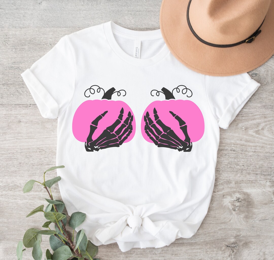 Pink Pumpkins Skeleton Hands PNG ~ Halloween ~ Preppy Sublimation for ...
