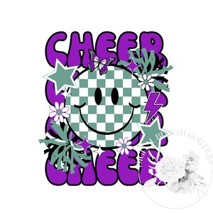 Preppy Cheer PNG ~ Cheerleading ~ Retro ~ Purple ~ Preppy Sublimation ...