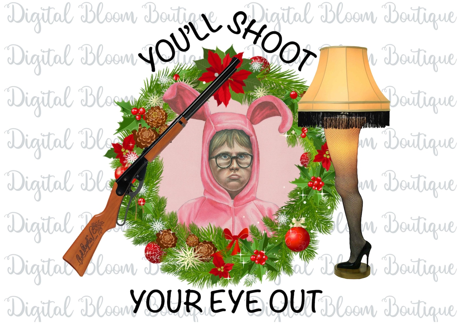 Youll Shoot Your Eye Out A Christmas Story PNG Red Ryder - Etsy