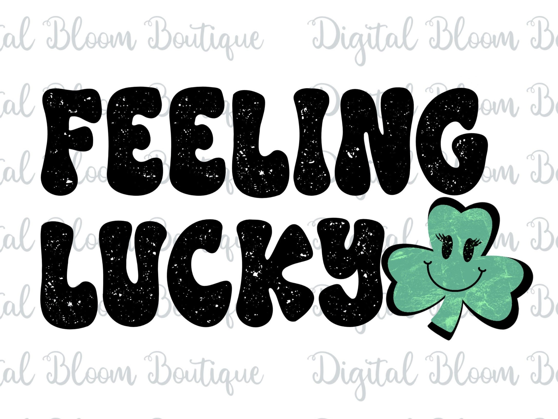 Retro Feeling Lucky PNG ~ Feeling Lucky Smiley Face PNG ~ Boujee ...