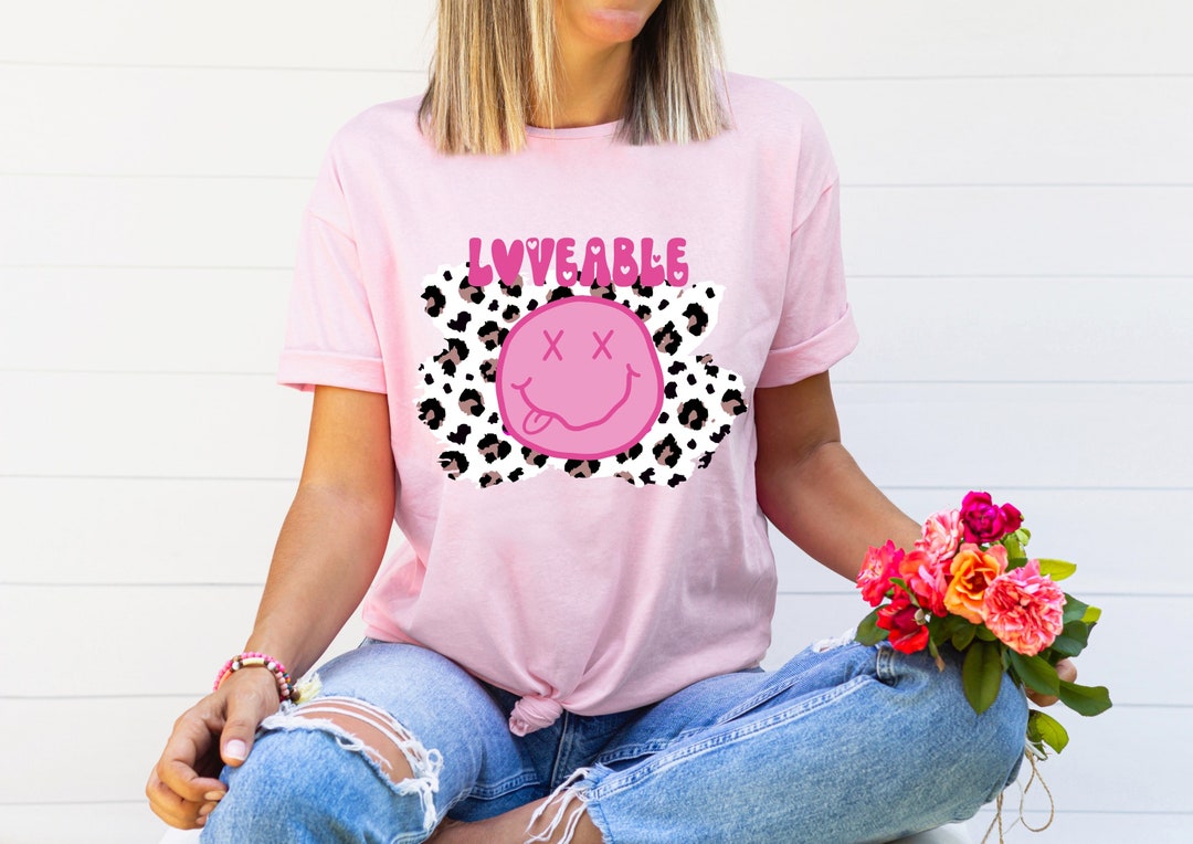 Loveable Smile Emoji PNG ~ Retro Smile Face PNG ~ Leopard ~ Cheetah ...