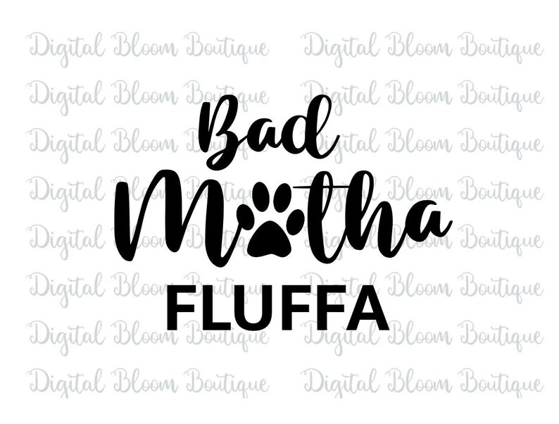 Dog Bandana PNG ~ Sublimation Designs Downloads ~ Bad Motha Fluffa ...