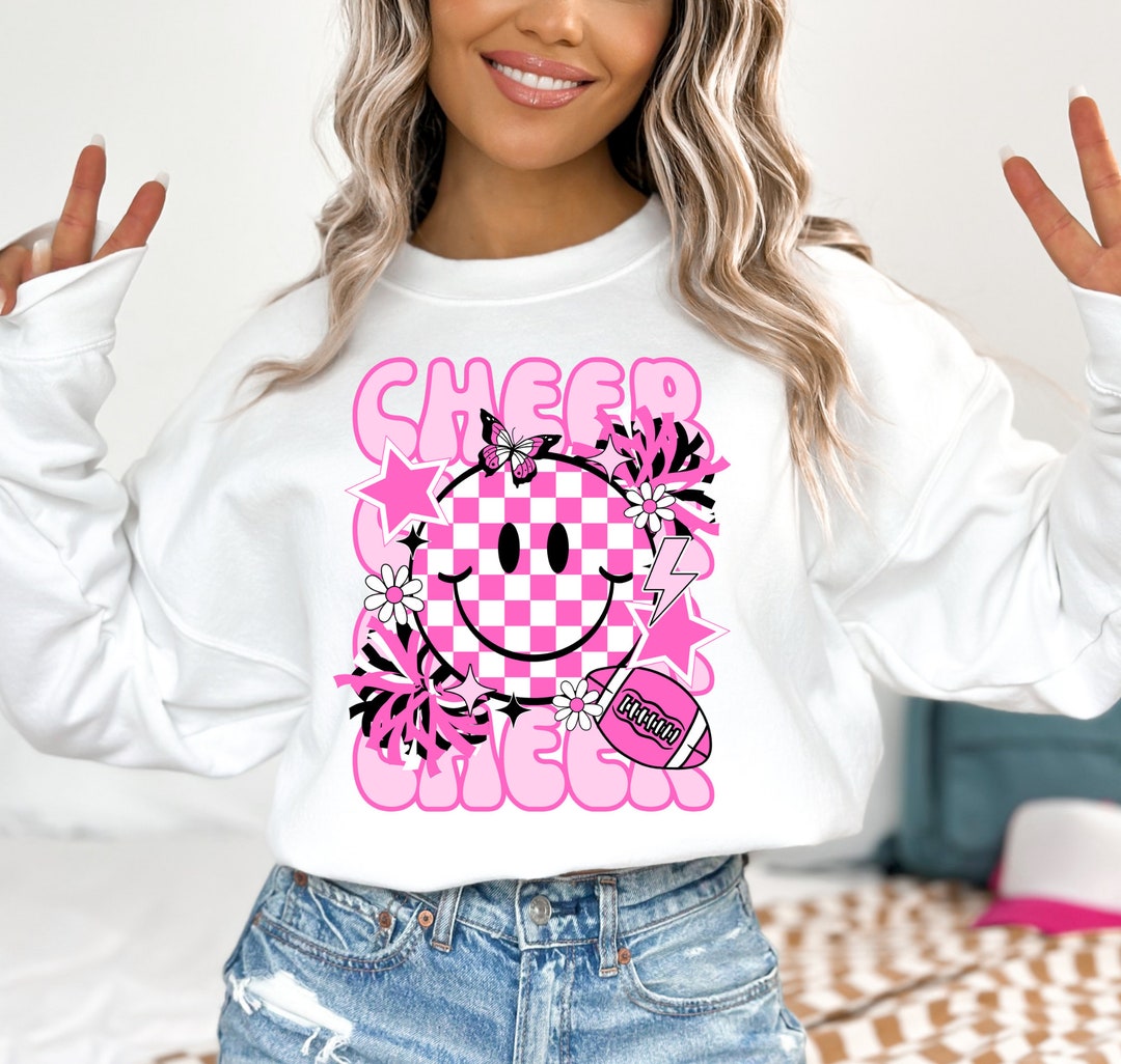 Preppy Football Cheer PNG ~ Cheerleading ~ Retro ~ Hot Pink ~ Preppy ...