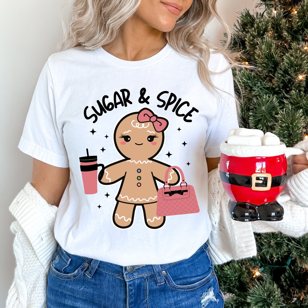 Sugar & Spice Boujee Gingerbread PNG ~ Christmas Gingerbread Girl PNG ...