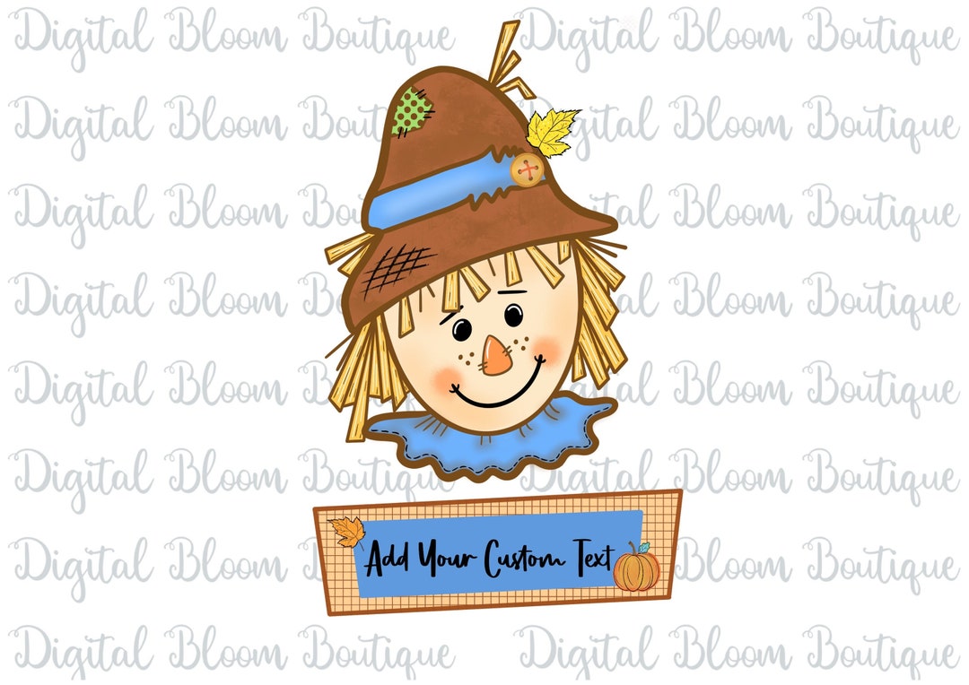 Scarecrow PNG ~ Cute Boy Scarecrow Sublimation ~ Add Your Own Text ...