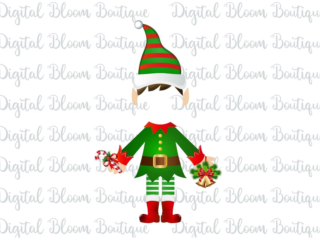 Elf Face-blank ~ Add Your Photo ~ Elf Sublimation PNG ~ Christmas Elf ...