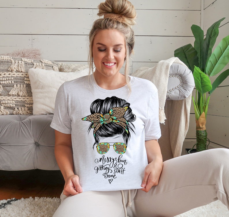 Messy Bun PNG ~ Messy Bun Sublimation for Shirts ~ Messy Bun Mom PNG ...