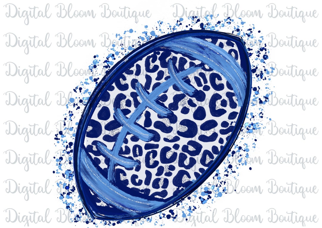 Leopard Football PNG ~ Cheetah Football PNG ~ Blue Football ~ Digital ...