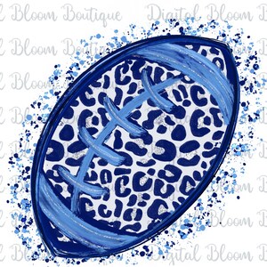 Leopard Football PNG ~ Cheetah Football PNG ~ Blue Football ~ Digital ...