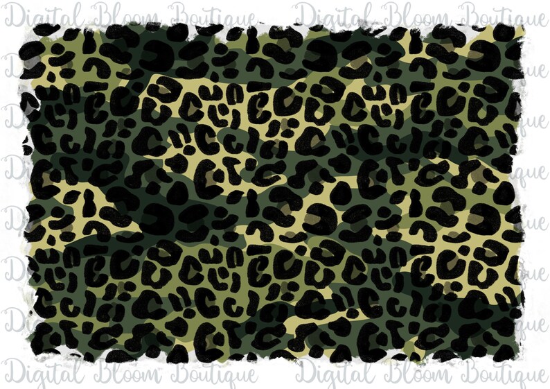 Camouflage Leopard Background PNG Camo Frame PNG Splash - Etsy