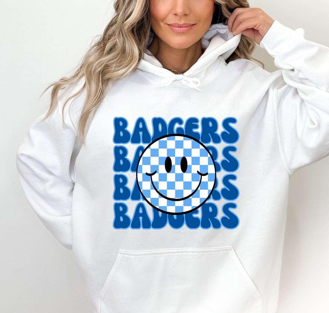 Preppy Badgers PNG ~ Badgers Game Day ~ Smiley Face Clip Art ~ Preppy ...