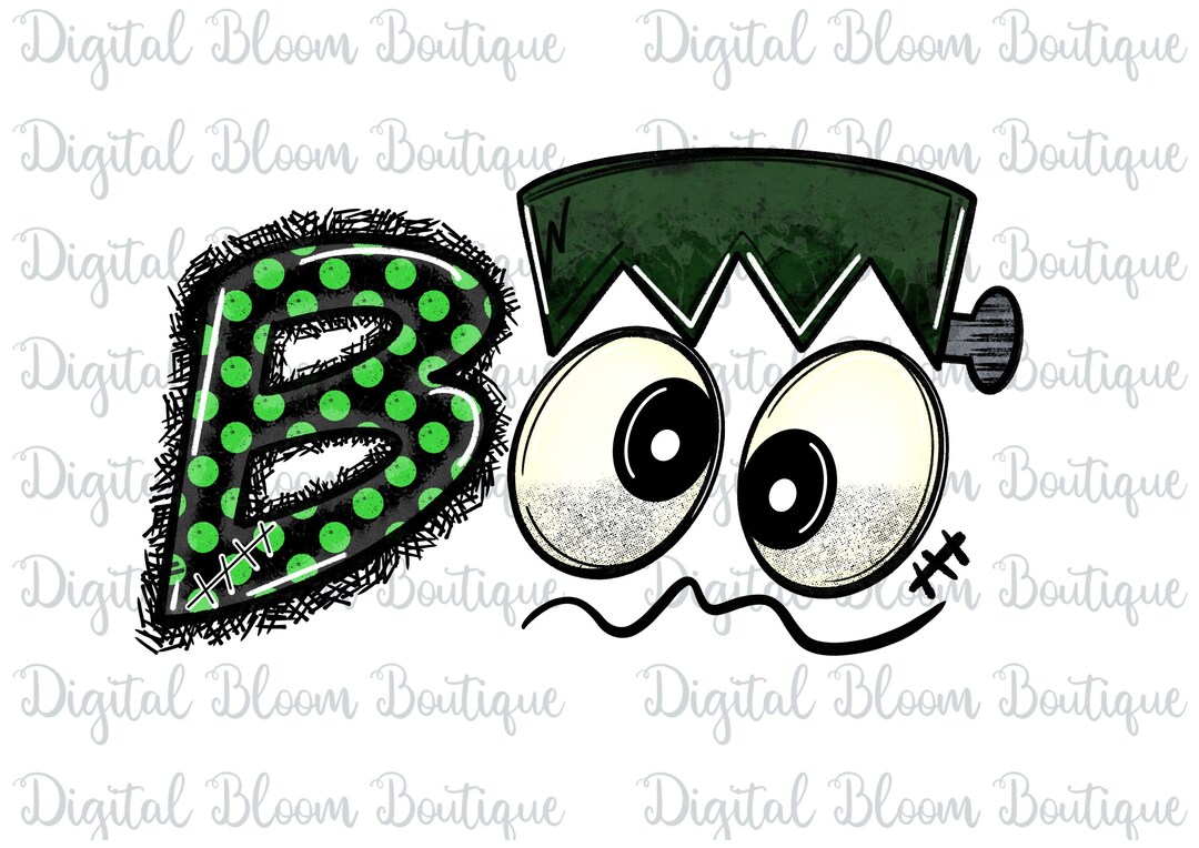 Frankenstein Boo PNG ~ Frankenstein Digital ~ Halloween Sublimation ...