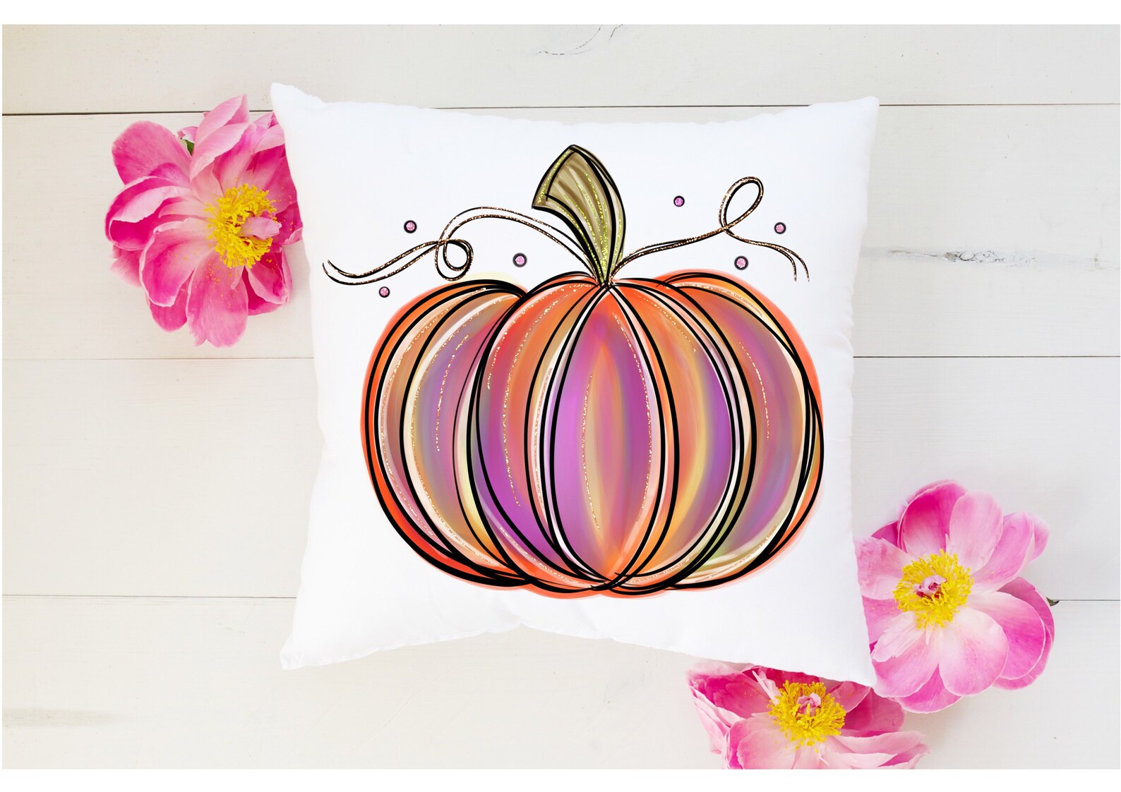Watercolor Pumpkin Sublimation PNG Halloween Digital Pumpkin - Etsy