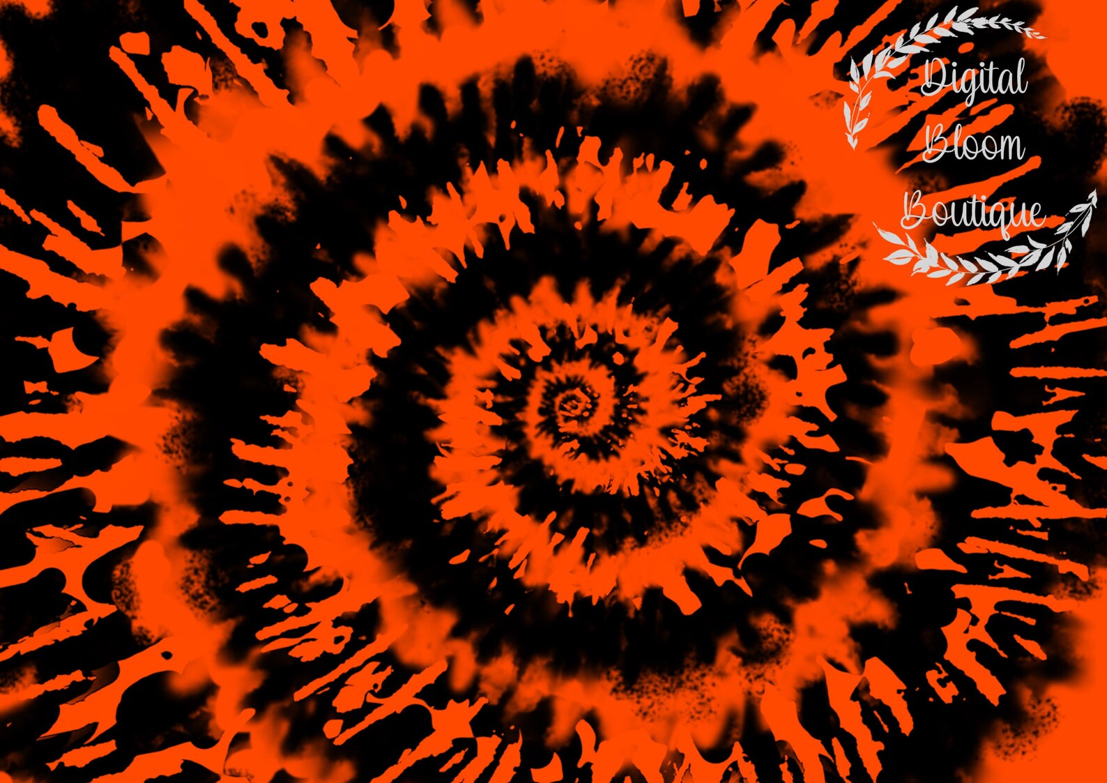 Tie Dye PNG Black and Orange Swirl Printable PNG - Etsy