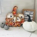 Oyster Shell Pumpkin Fall Decor Unique Coastal Decoupage Orange ...