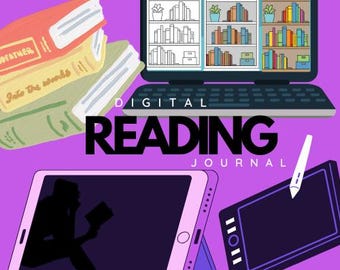 Digital Download Reading Journal - Etsy