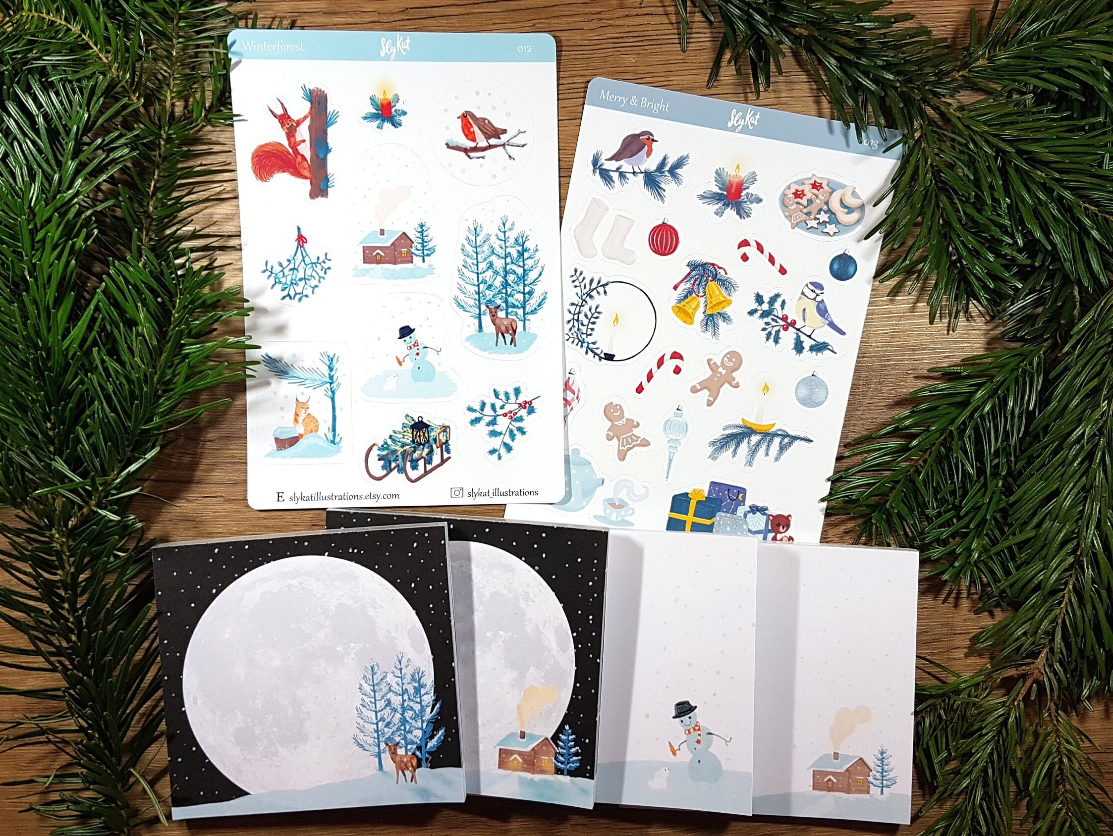 Notepad Winter Cabin Cabin Notepad Snow Notepad Stationery - Etsy