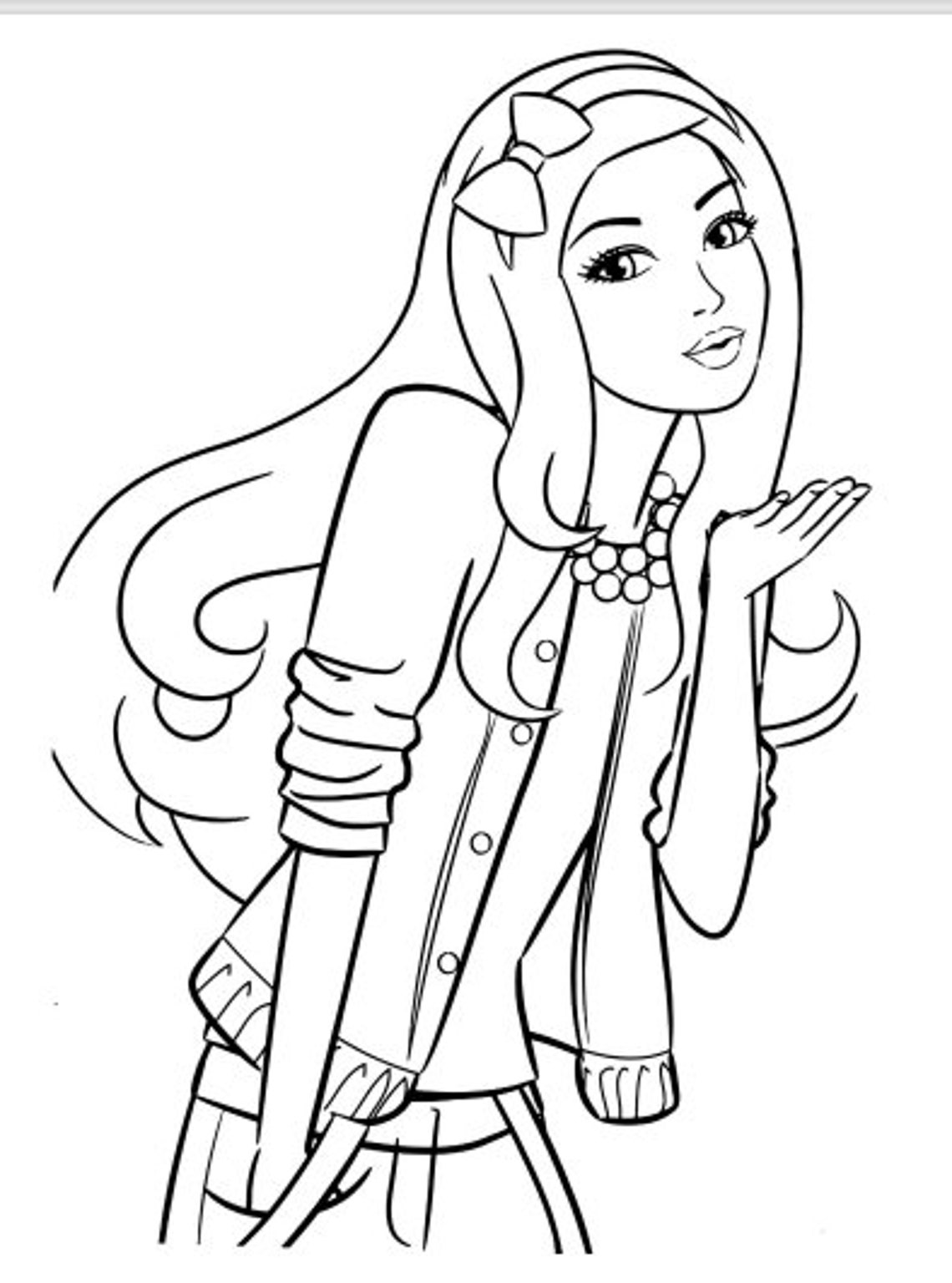 Barbie Coloring Pages - Etsy