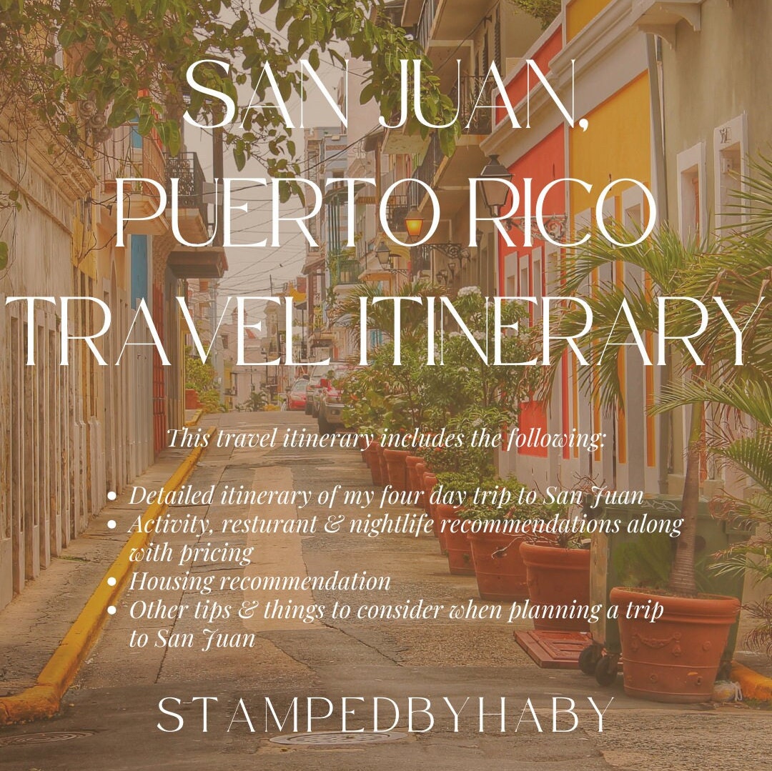 Travel Guide: San Juan, Puerto Rico - Etsy