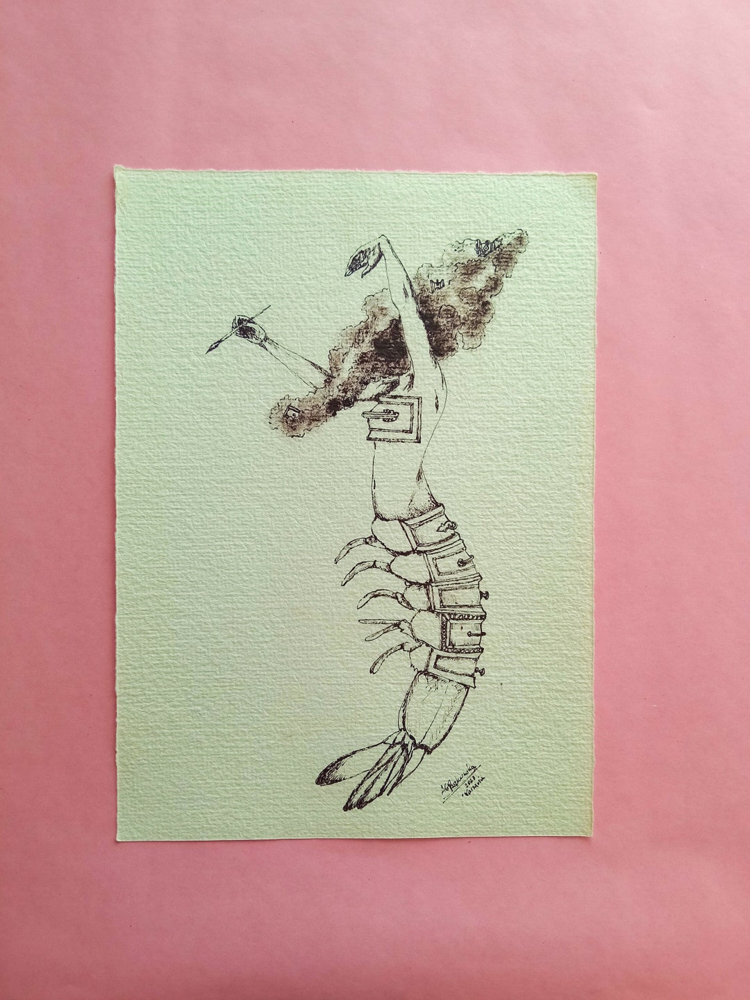 Snow Sirens XI Ink Drawing - Etsy