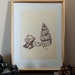 Snow Sirens X Ink Drawing - Etsy