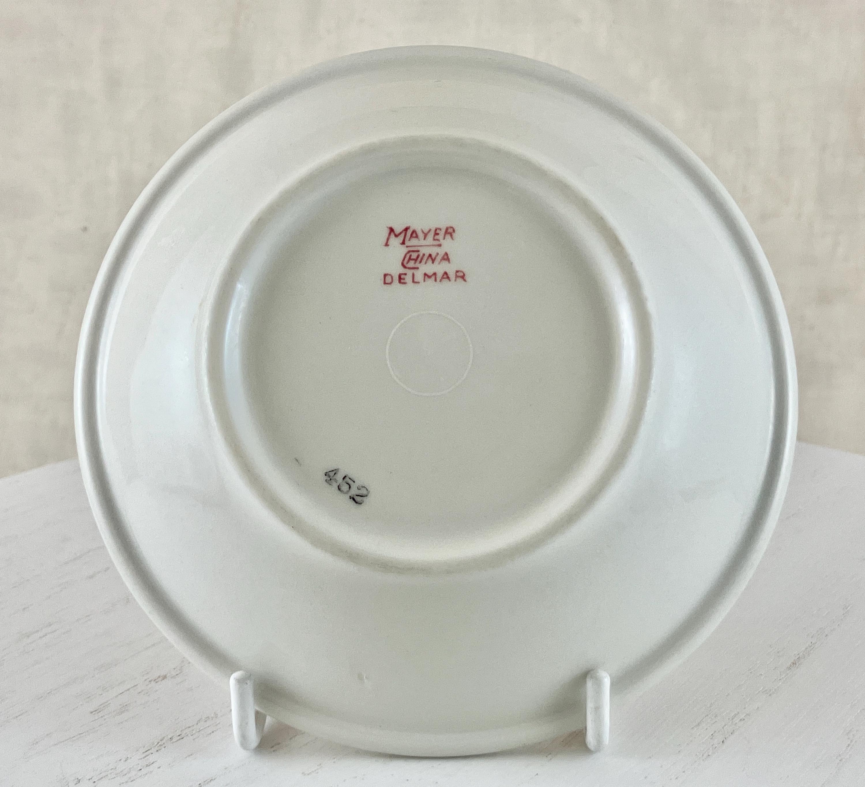 Vintage 1952 Vitrified China Restaurant Ware 5" "delmar" Pattern Bowl ...