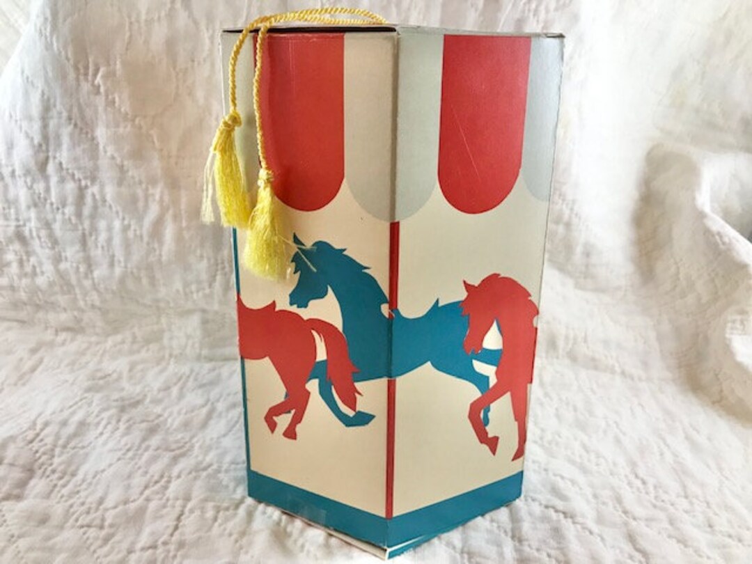 Five Colorful Flat-folded Carousel Boxes That Fold Into a 5 Sided Box ...