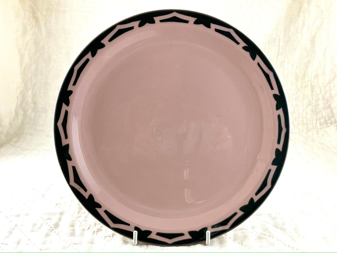 Vintage Mid-century Modern Tepco China 9 Pink Restaurantware Plate With ...
