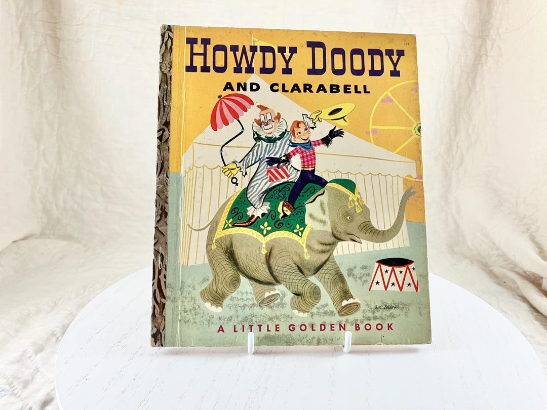 Signed Howdy Doody Little Golden Book: 1951 First Edition #121 - Etsy