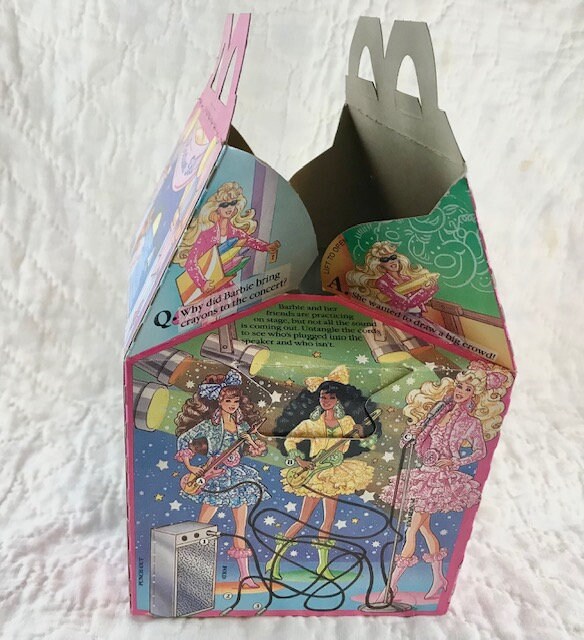Barbie on Stage Mcdonald's Happy Meal Box From 1991. - Etsy
