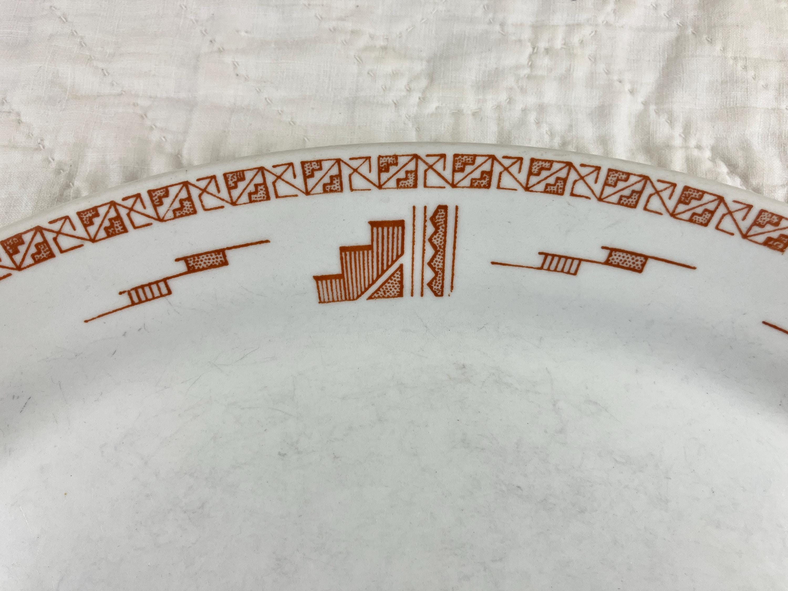 Vintage 1950's Wallace China "aztec" Pattern Restaurant Ware 10-1/2"x7 ...