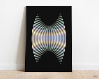 Chromatic Shapes No:3 Graphic Poster Design - Etsy