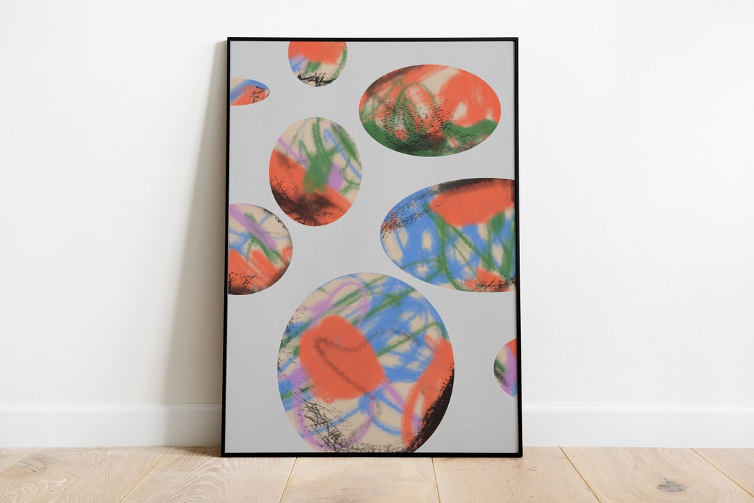 Planets - Geometric Graphic Design Poster Prints - Etsy