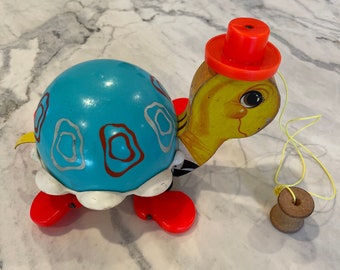 Turtle Pull Toy | Etsy