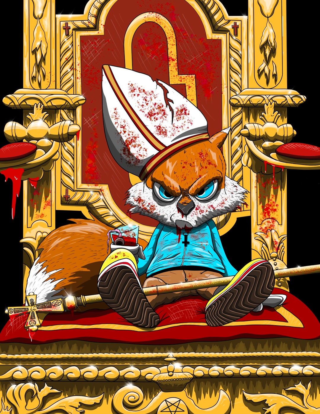 Conkering the Vatican 11x14; Signed - Etsy