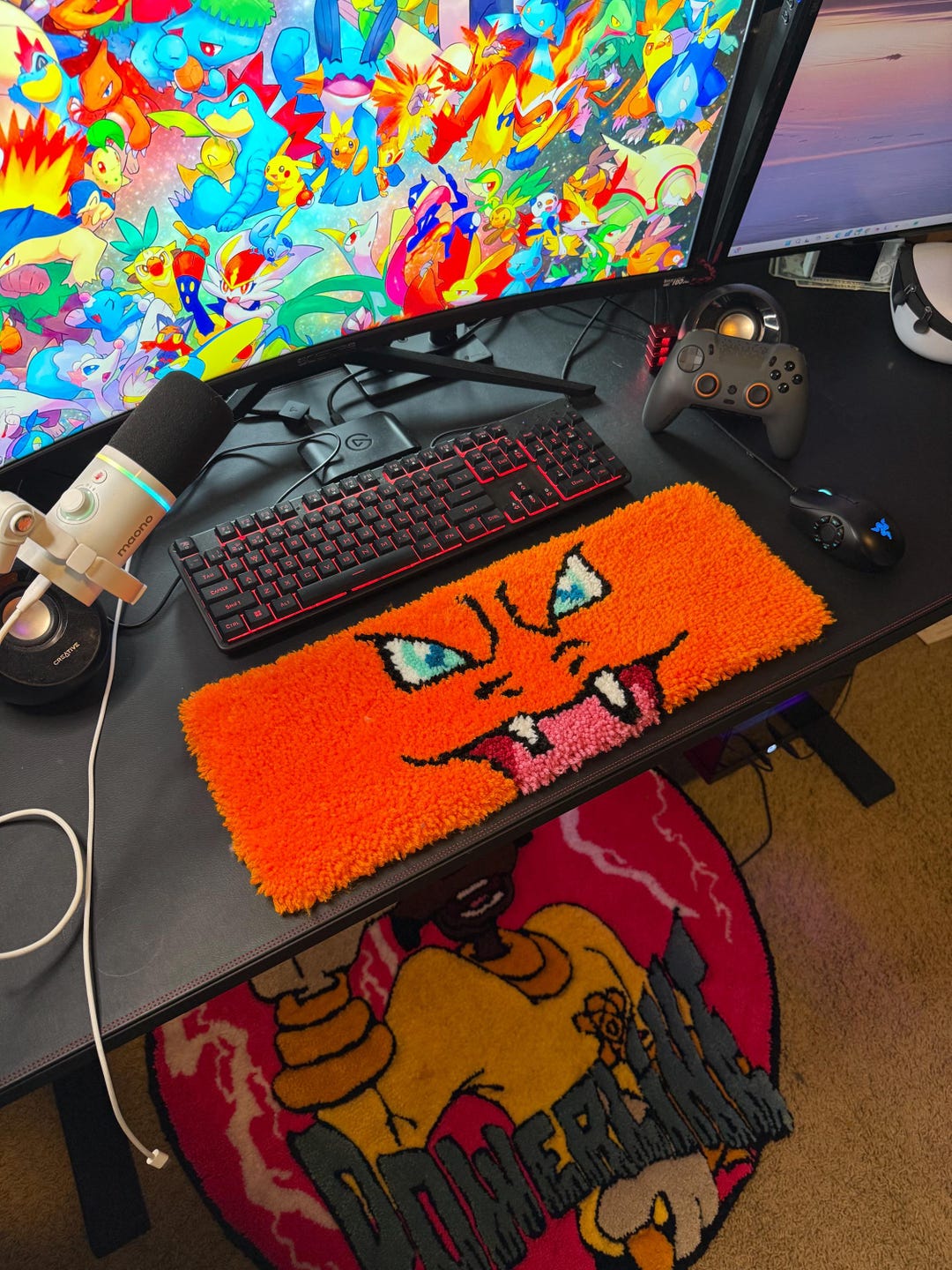 20” Charizard Keyboard Rug - Etsy
