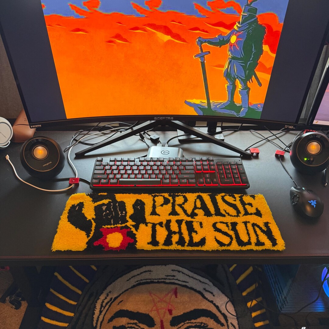 20” Praise the Sun Keyboard Rug - Etsy