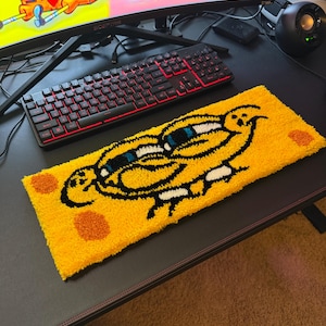 20” Cheeky Spongebob Keyboard Rug - Etsy