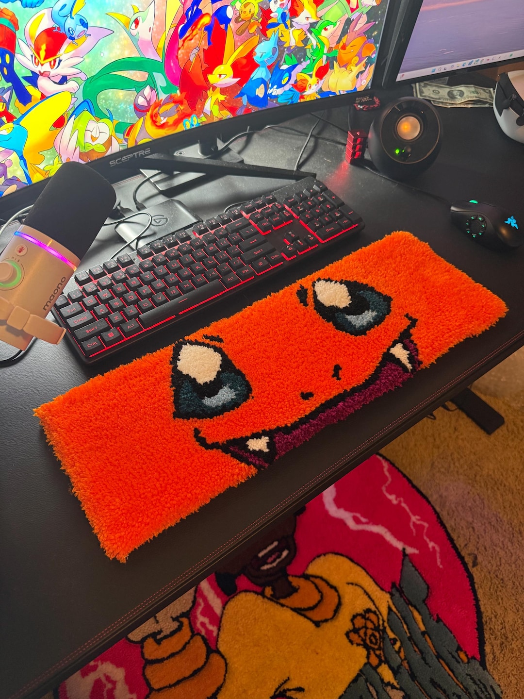 20” Charmander Keyboard Rug - Etsy