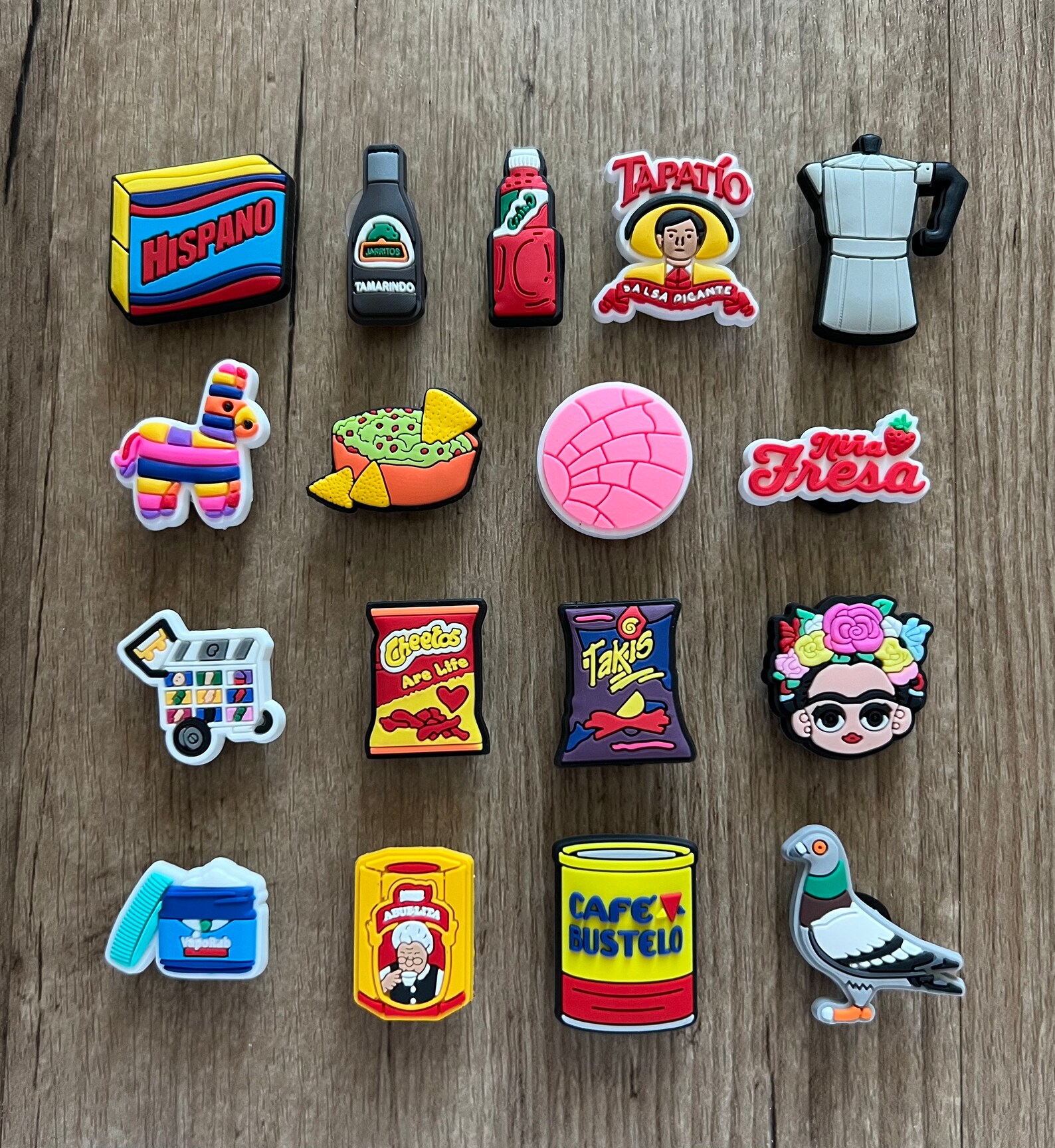 Mexican Hispanic Croc Charms Latino Shoe Clips Mexican - Etsy