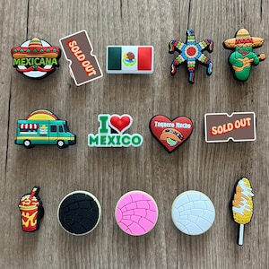 Mexican Croc Charms Mexico Croc Charm Latino Shoe Charms Shoe Pins for ...