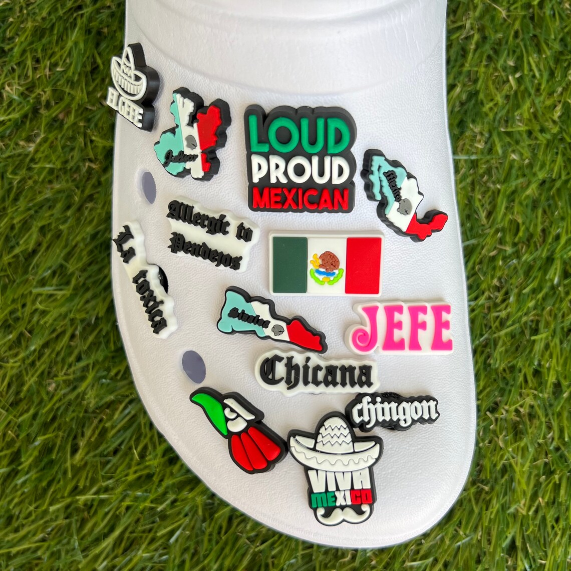 Mexican Hispanic Croc Charms Latino Shoe Charms Dominican - Etsy