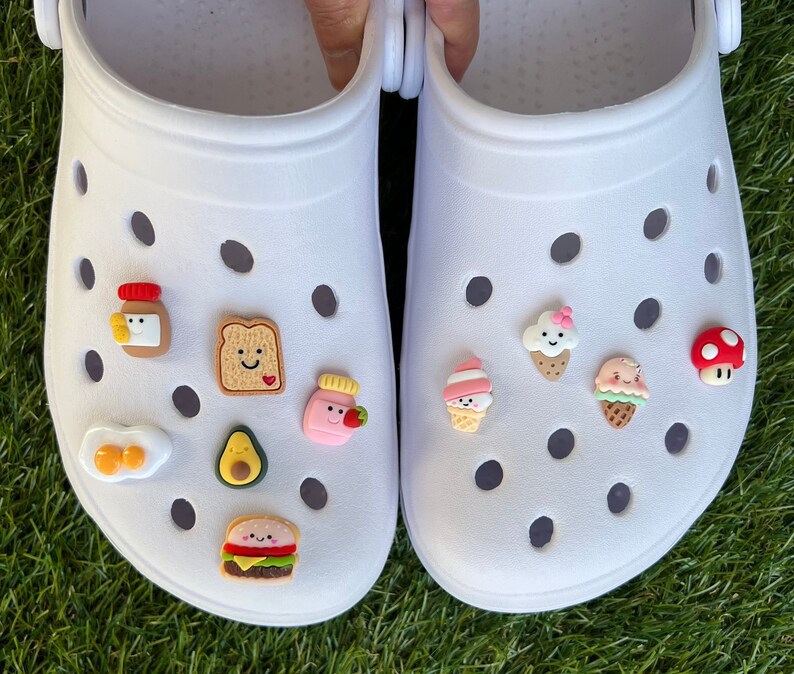 Kawaii Croc Charms 3D Food Shoe Charms Coffee Shoe Charm - Etsy