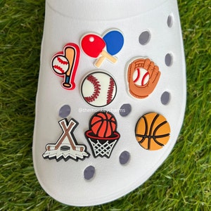 Sports Croc Charm Lacrosse Shoe Charm Basketball Charm Volleyball Charm ...