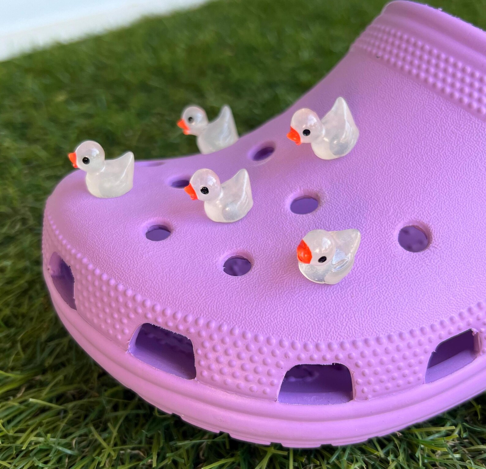 Glow in the 3D Duck Shoe Charm - Cute Duckling Shoe Charm - Kawaii Duck ...