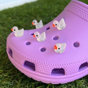 Glow in the 3D Duck Shoe Charm - Cute Duckling Shoe Charm - Kawaii Duck ...
